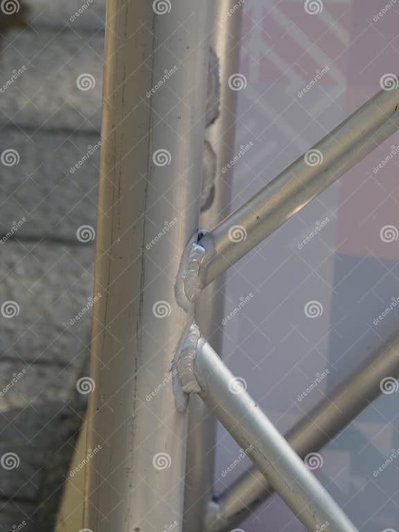 Welded Metal Structure. Concept of Engineering and Architecture Stock ...