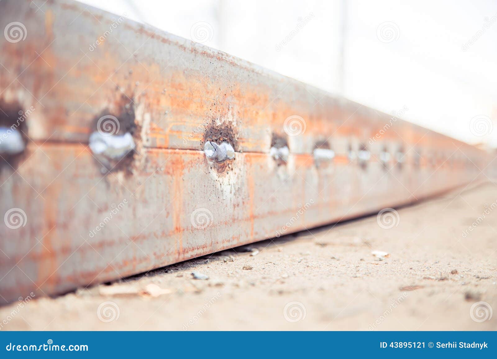 Welded Steel Bar from Two Angle Bars Stock Image - Image of columns ...