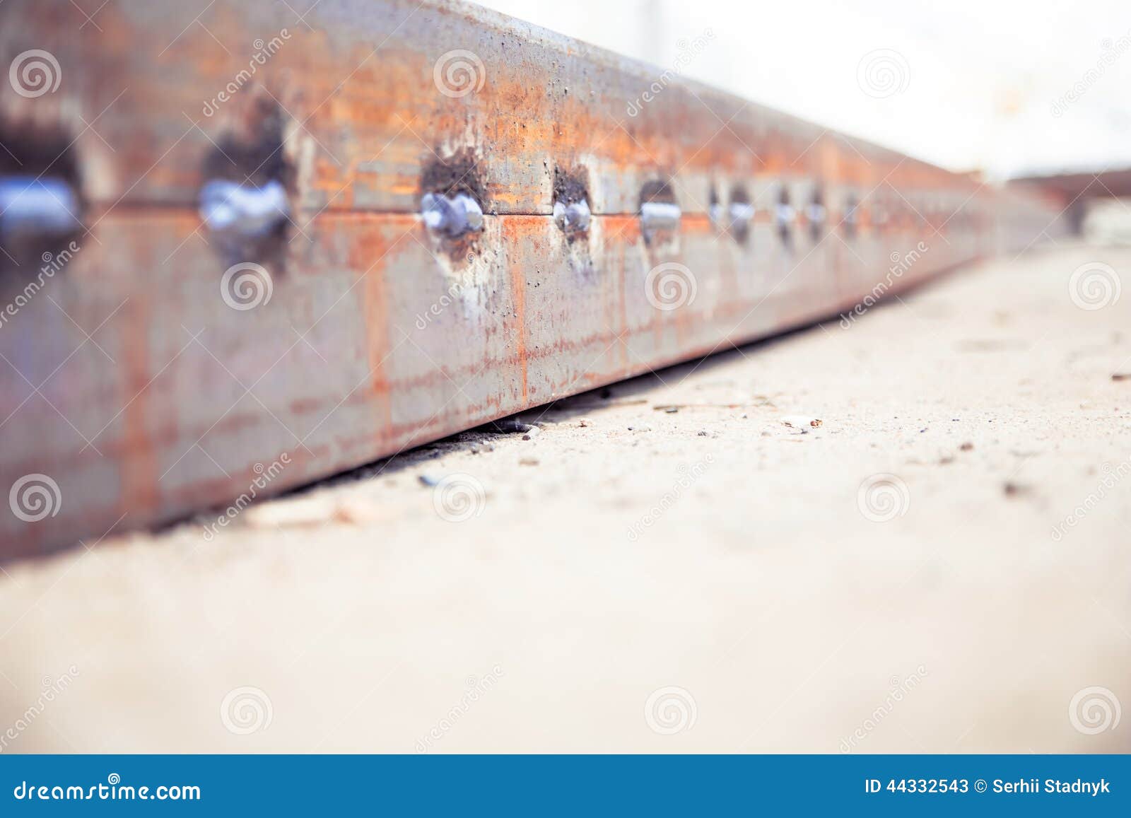 Welded Steel Bar from Two Angle Bars Stock Image - Image of metal ...