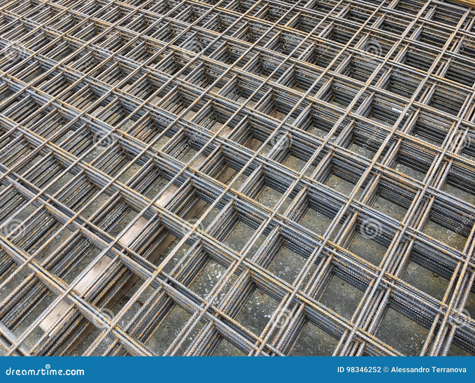 Welded Wire Mesh stock photo. Image of rusty, welded - 98346252