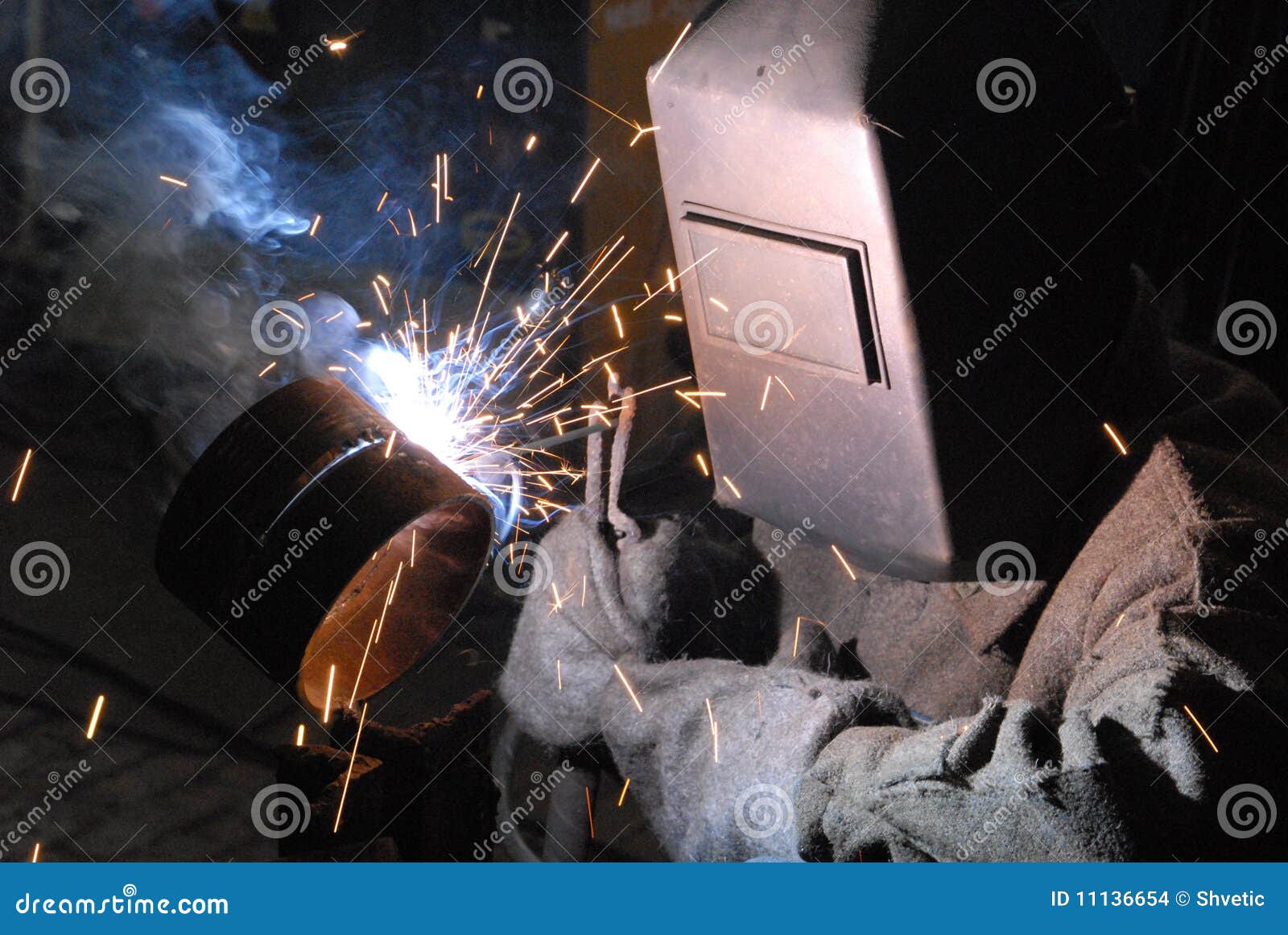 Welder stock photo. Image of mechanic, burning, fasten - 11136654
