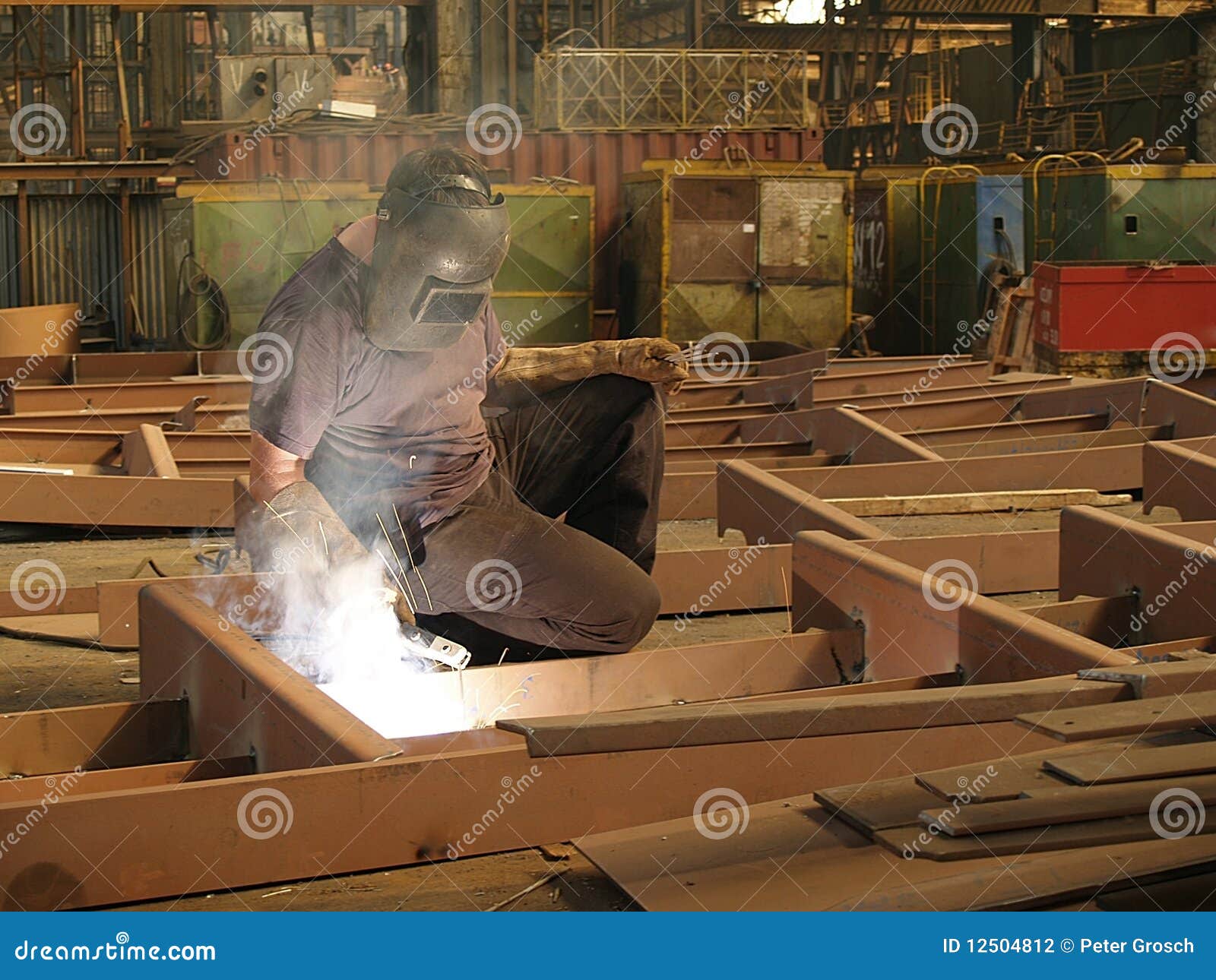 Welder stock photo. Image of skilled, brilliant, light - 12504812
