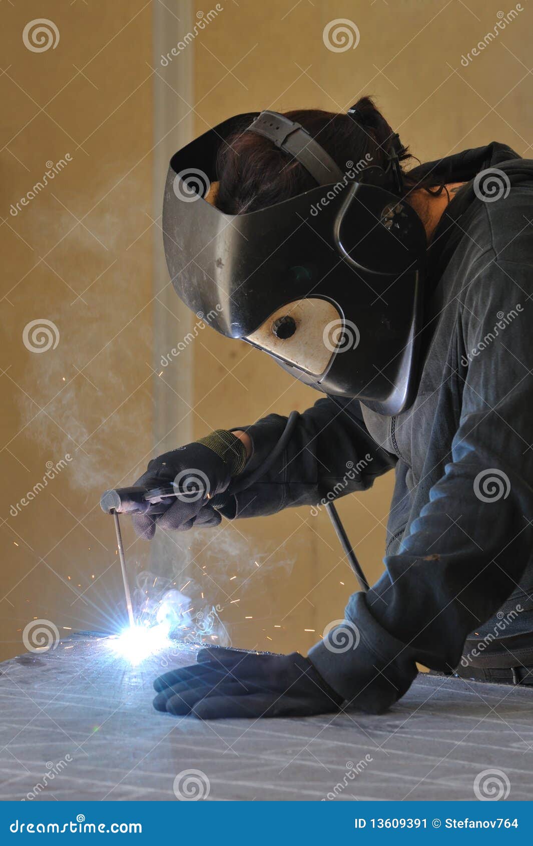 Welder stock image. Image of craftsman, technology, laboring - 13609391