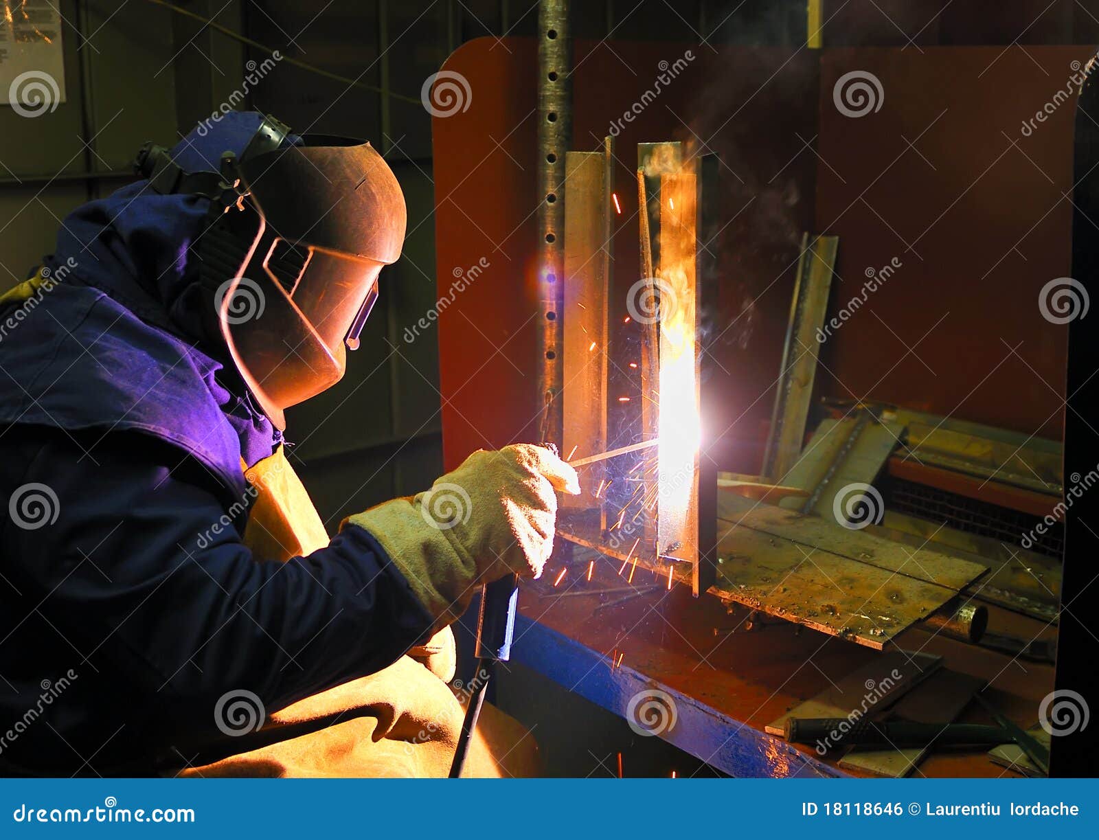 Welder stock photo. Image of electricity, business, power - 18118646
