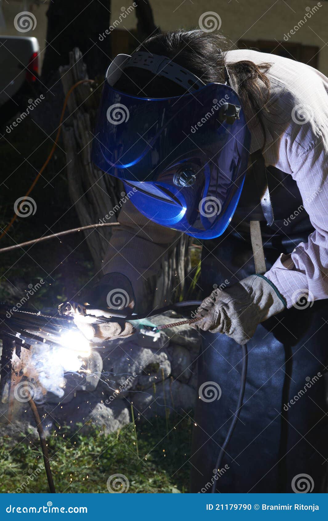 Welder stock photo. Image of metal, laborer, laboring - 21179790