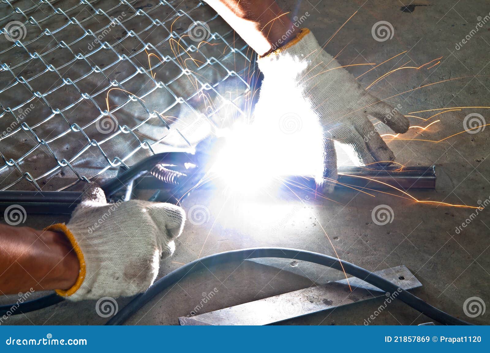 Welder. stock image. Image of fire, craft, equipment - 21857869