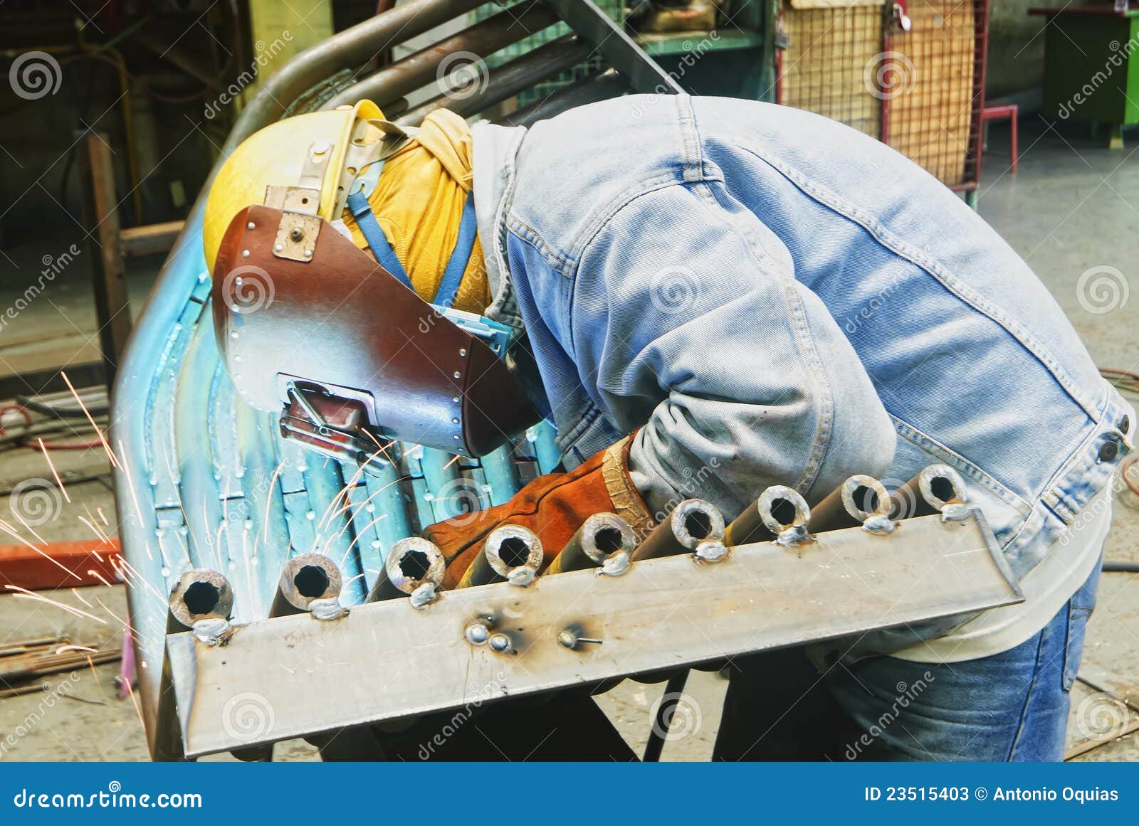 Welder stock image. Image of construction, labor, sitting - 23515403