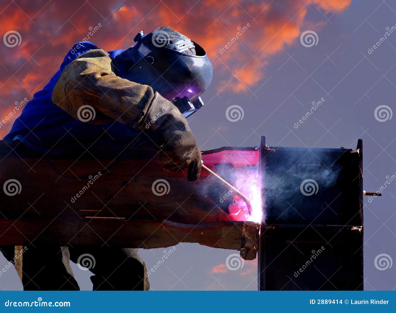 The Welder stock photo. Image of welder, mask, urban, spark - 2889414
