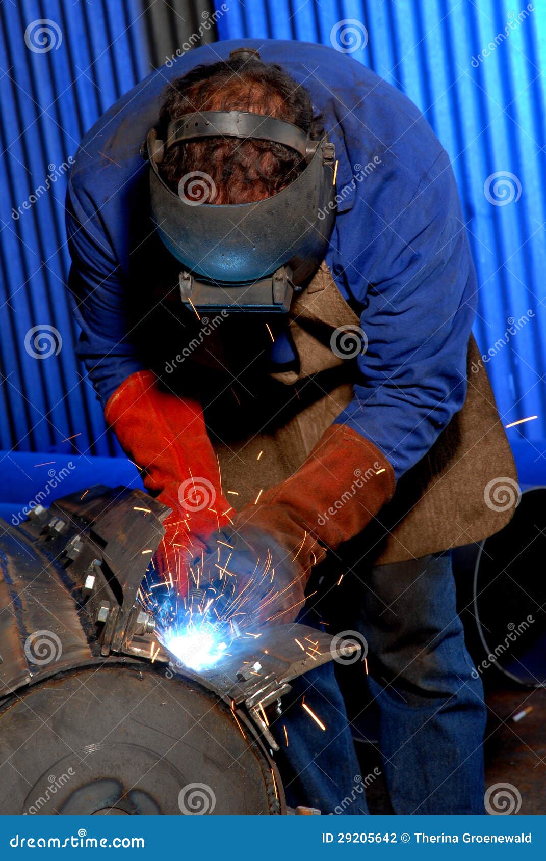Welder stock photo. Image of design, metal, sparks, weld - 29205642