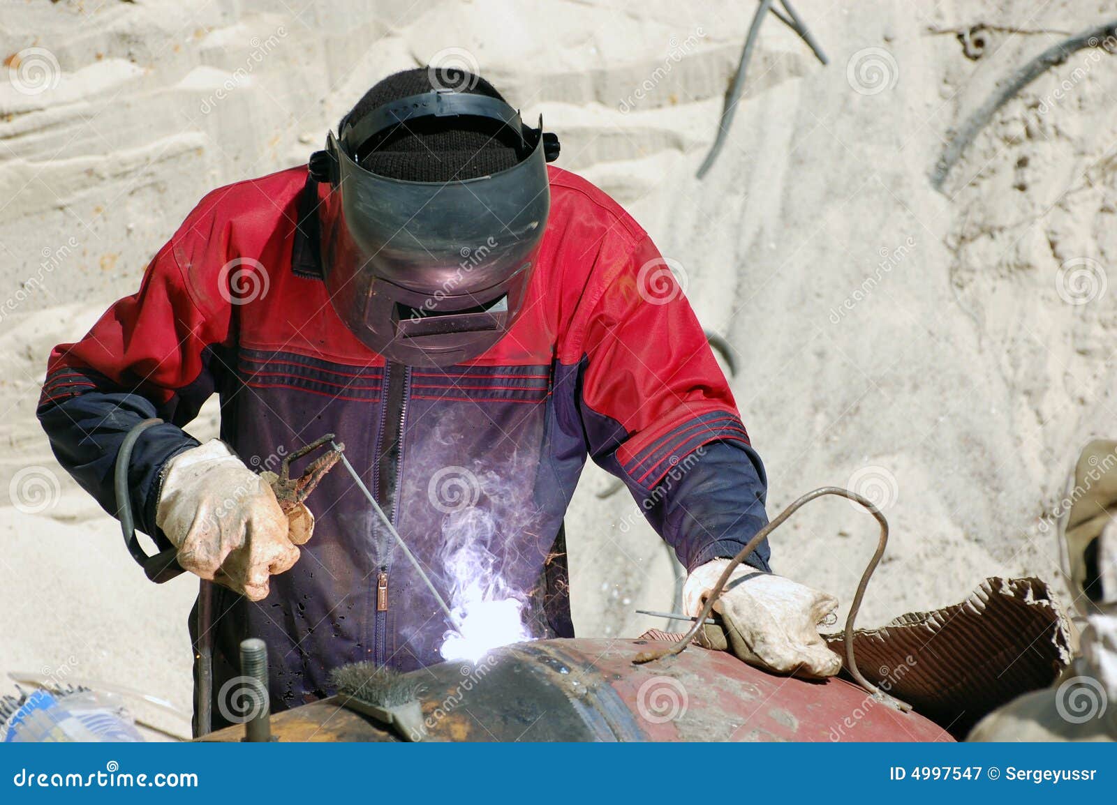 Welder stock image. Image of duty, eyewear, manufacture - 4997547