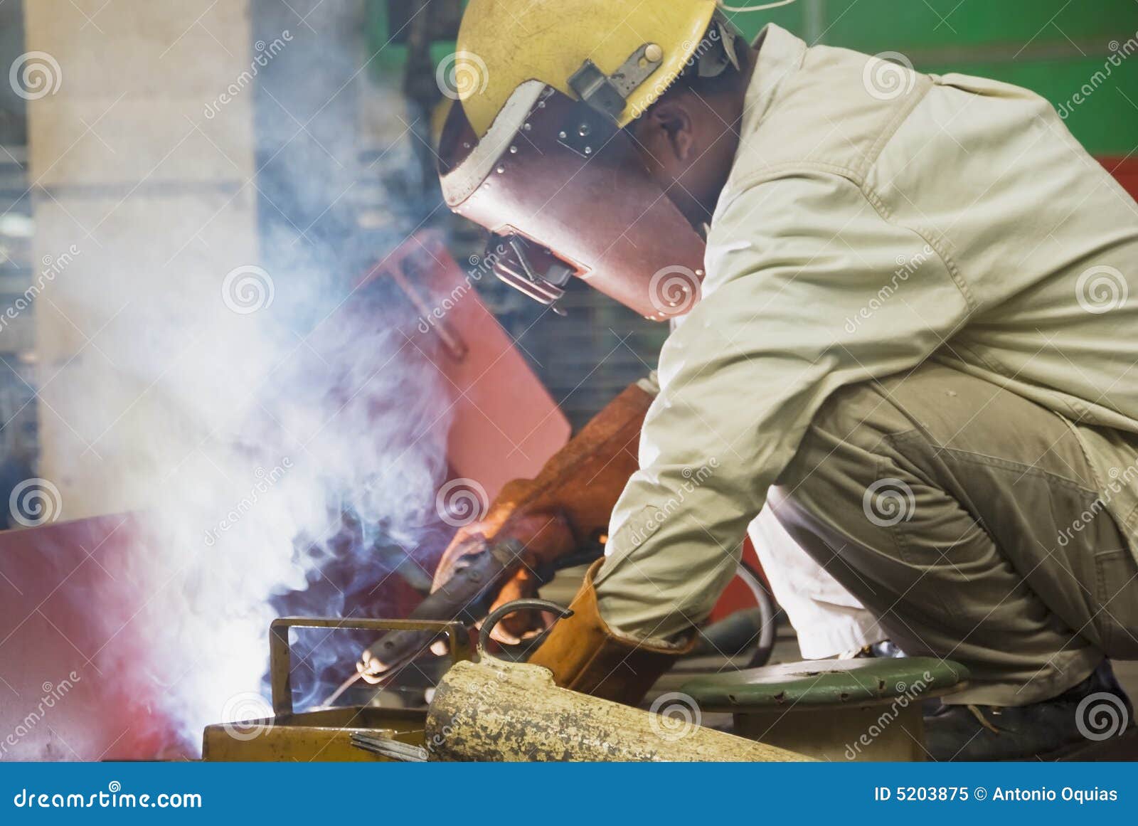 Welder stock image. Image of iron, technology, tubes, hardhat - 5203875