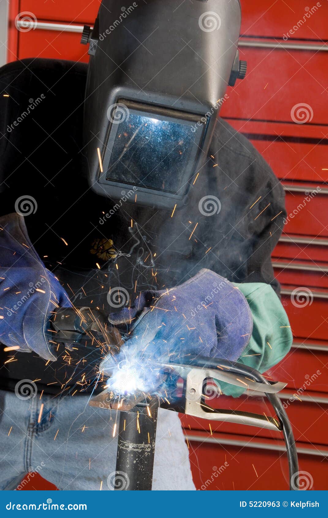 Welder stock image. Image of welder, fabricate, protection - 5220963
