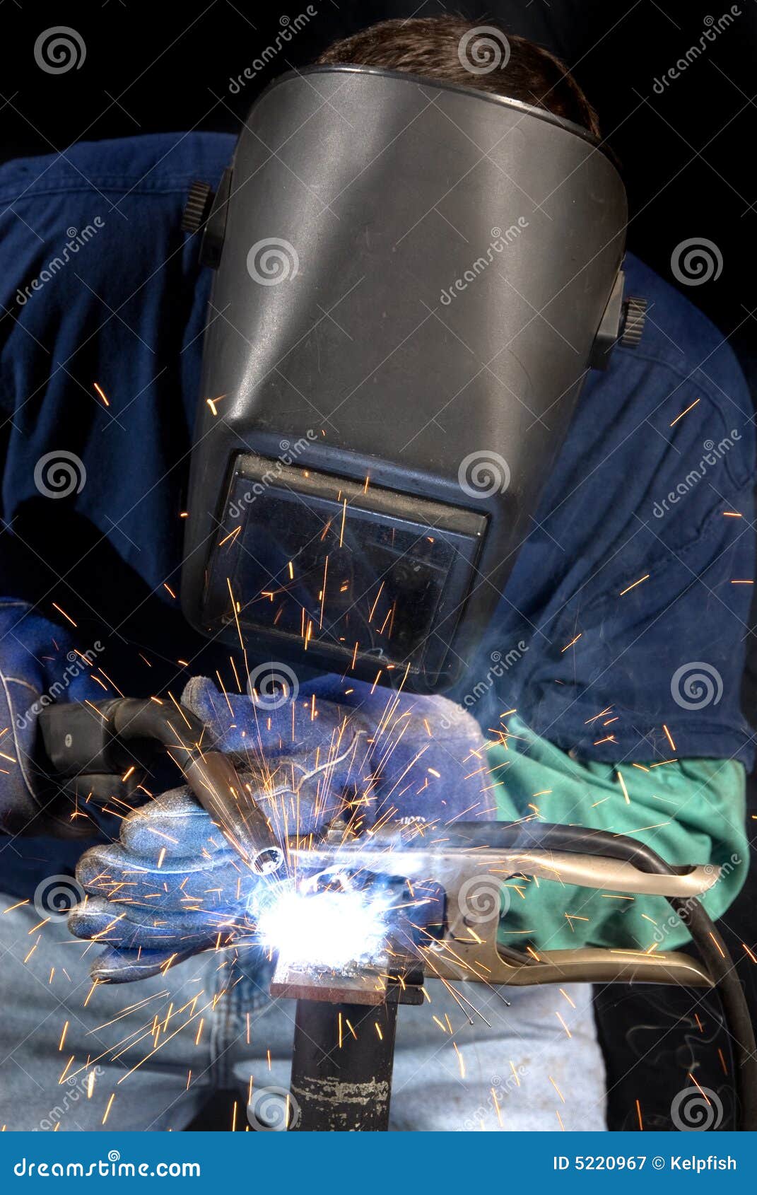 Welder stock image. Image of welder, iron, heat, welding - 5220967