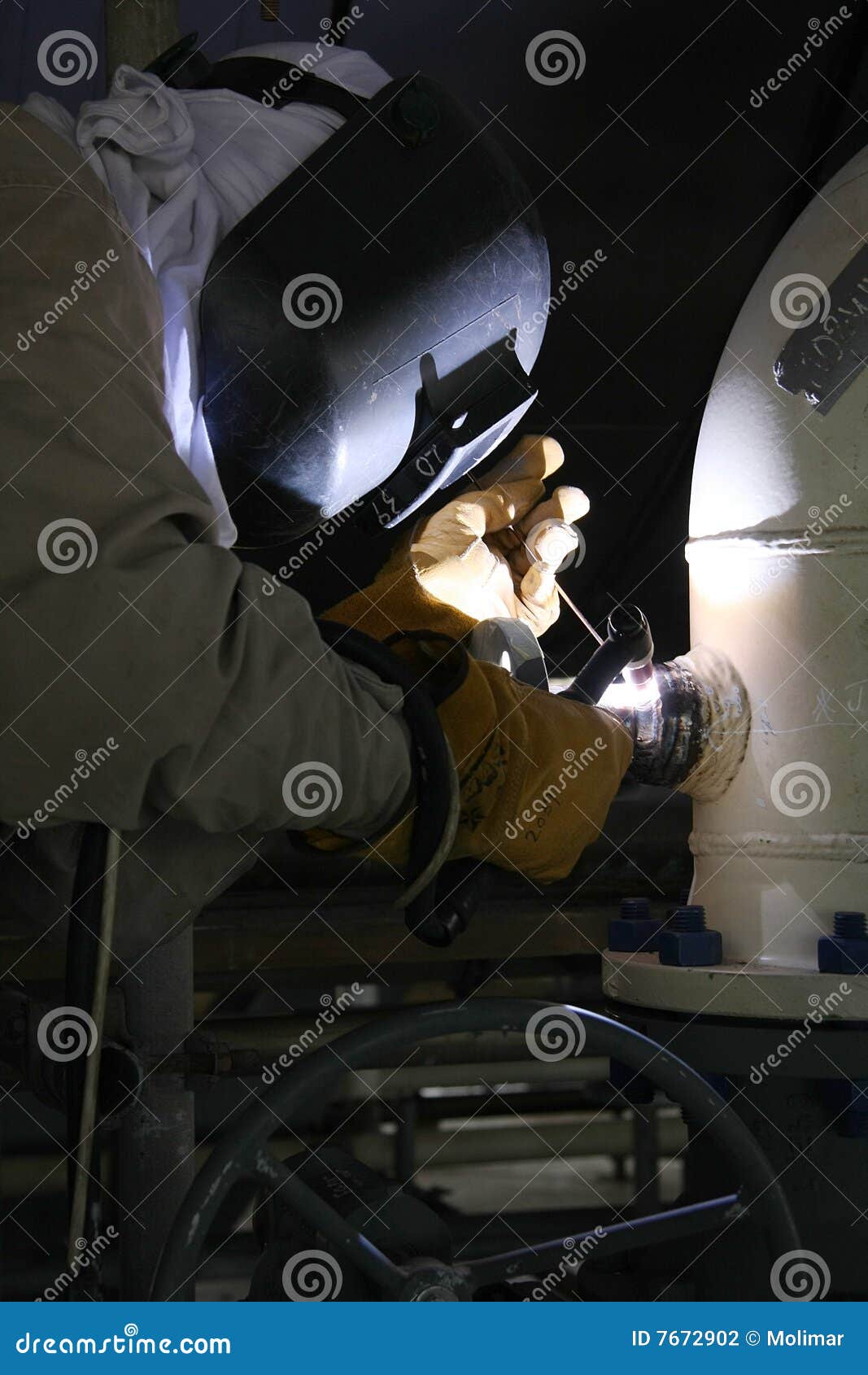 Welder stock photo. Image of fabricator, chemical, worker - 7672902