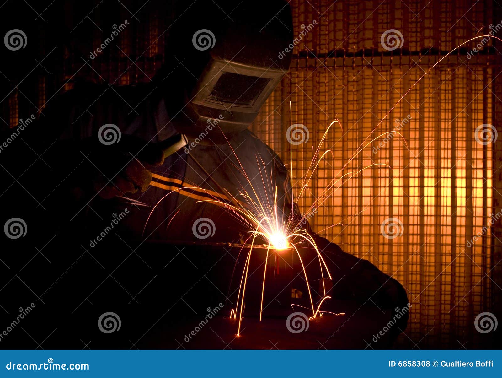 Welder background stock photo. Image of labour, metallurgy - 6858308