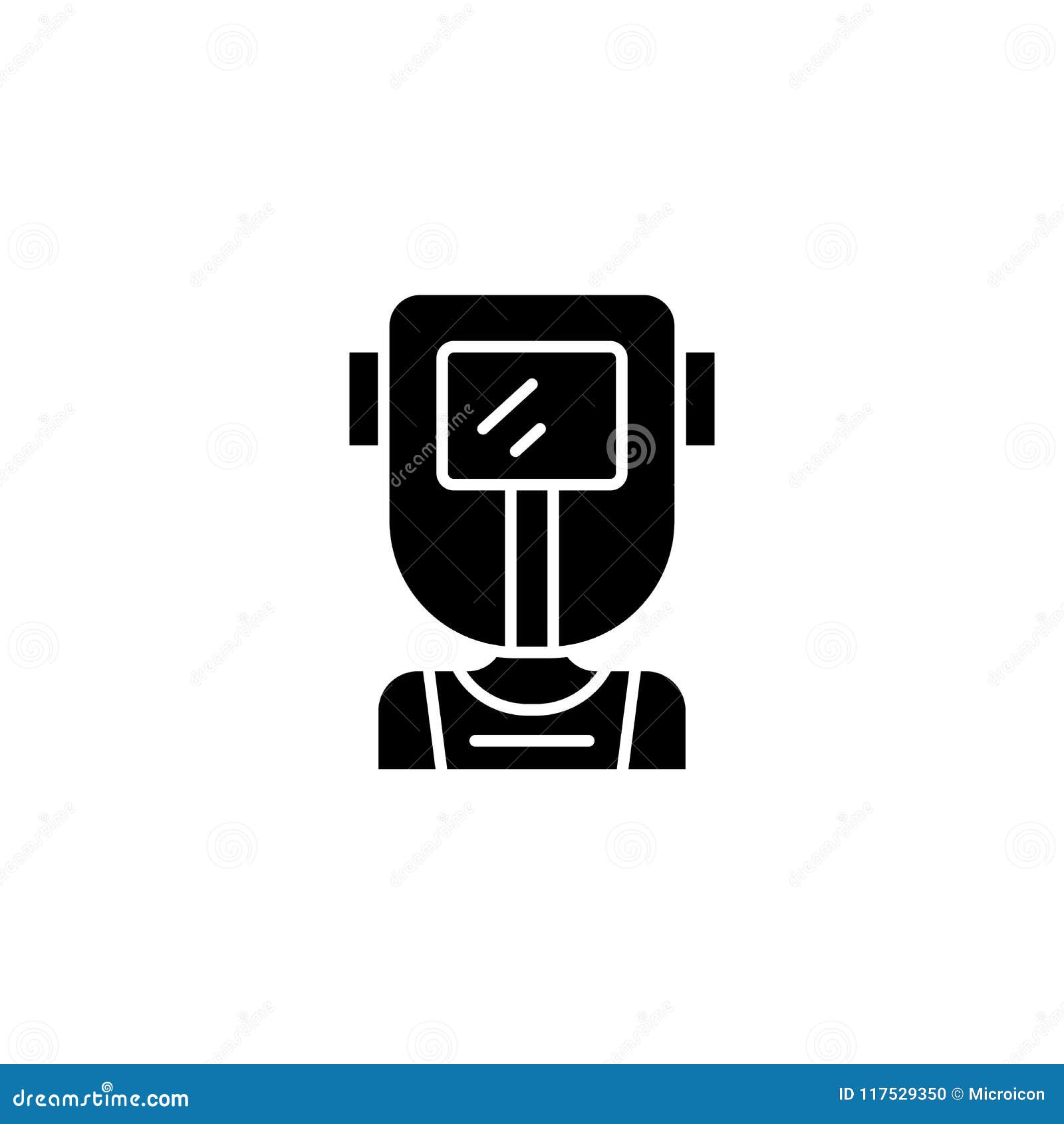 Welder Black Icon Concept. Welder Flat Vector Symbol, Sign ...