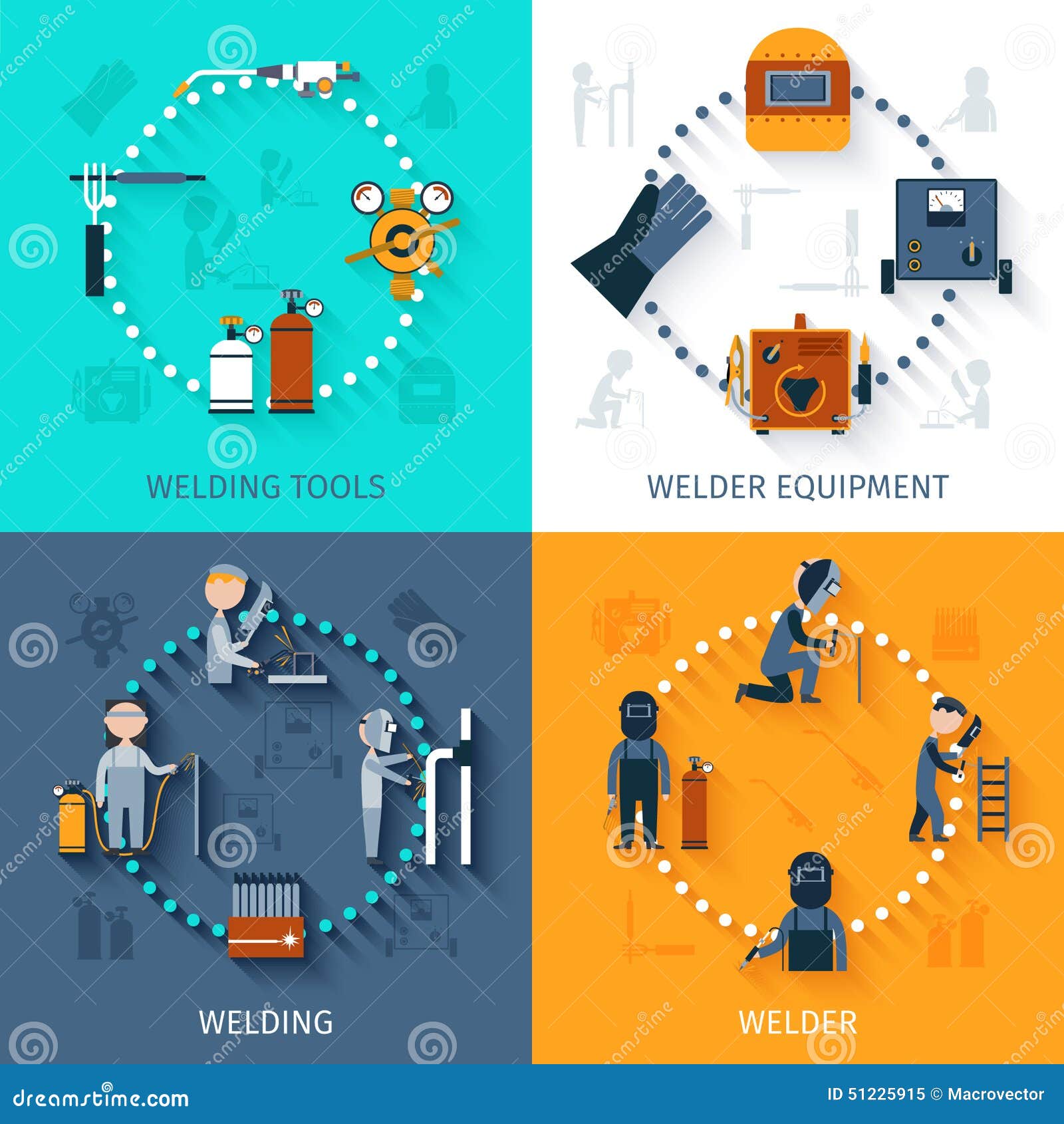 Welder Infographics Layout Vector Illustration | CartoonDealer.com ...