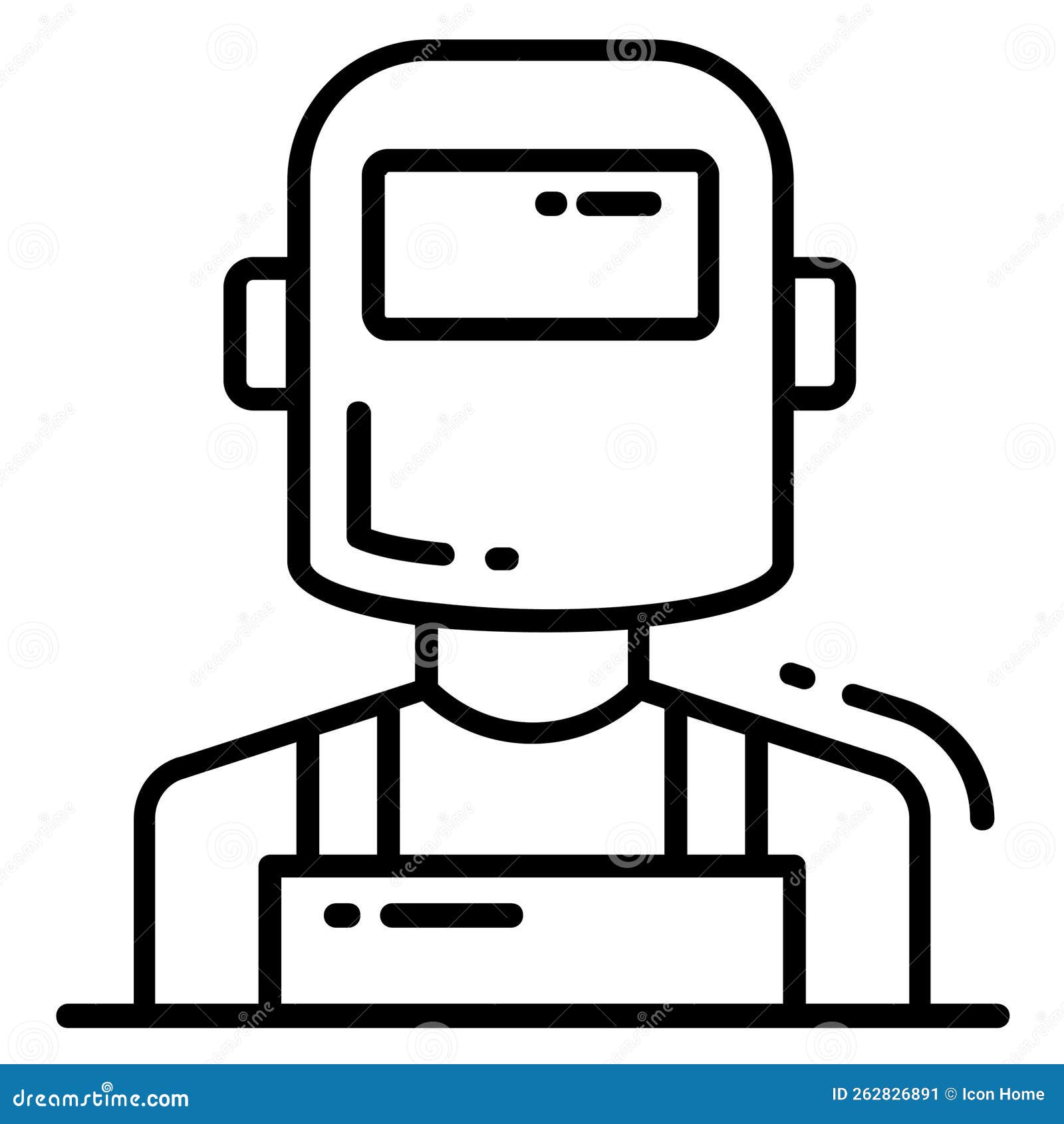 Welder Icon, Single Avatar Vector Illustration Stock Vector ...