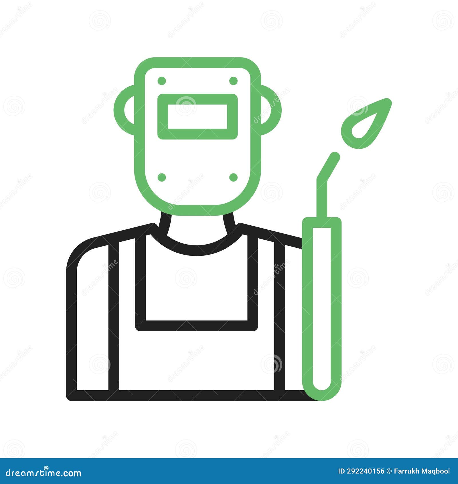 Welder icon vector image. stock vector. Illustration of outline - 292240156
