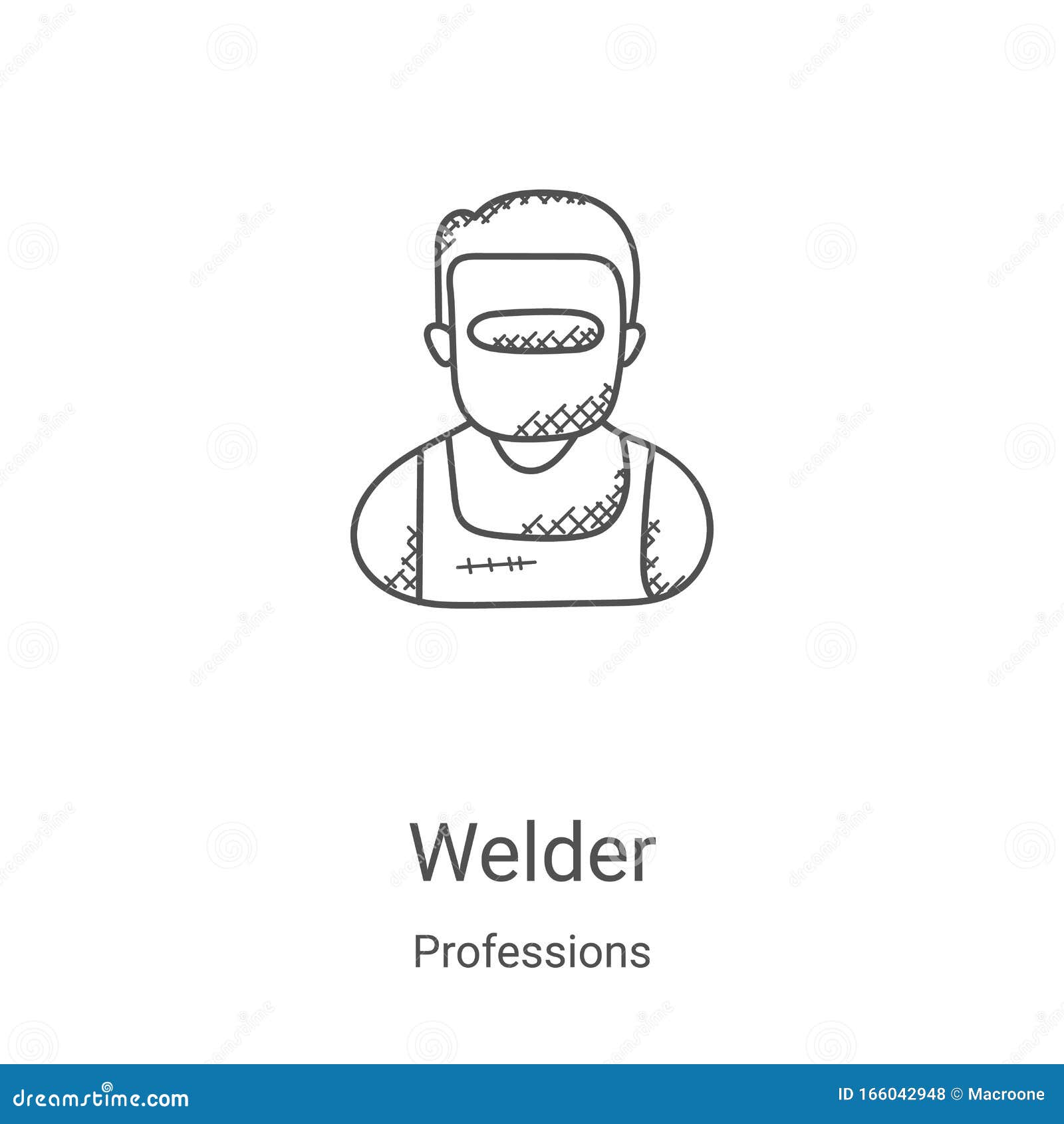 Welder Icon Vector from Professions Collection. Thin Line Welder ...