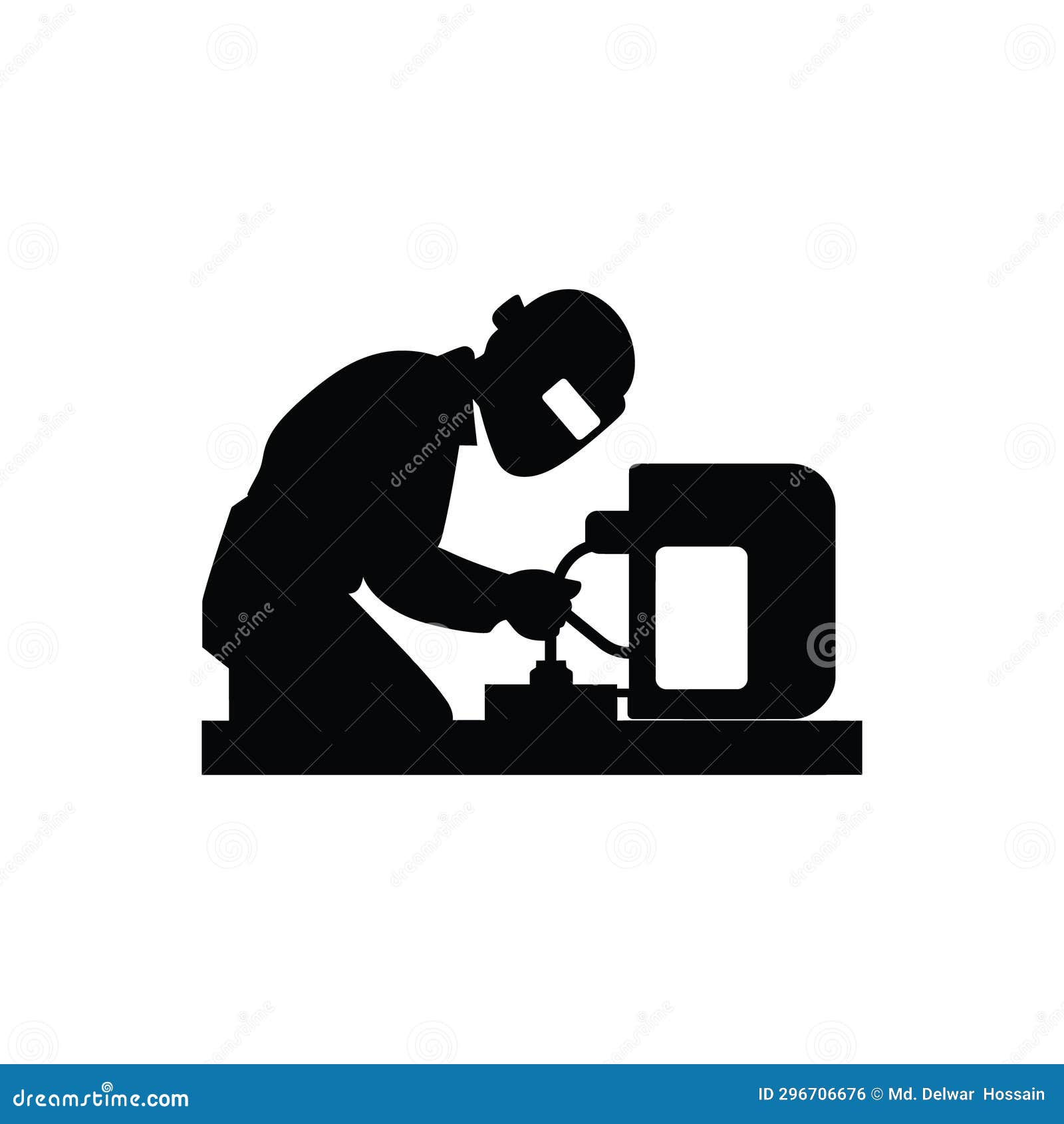 Welder Icon stock illustration. Illustration of icon - 296706676
