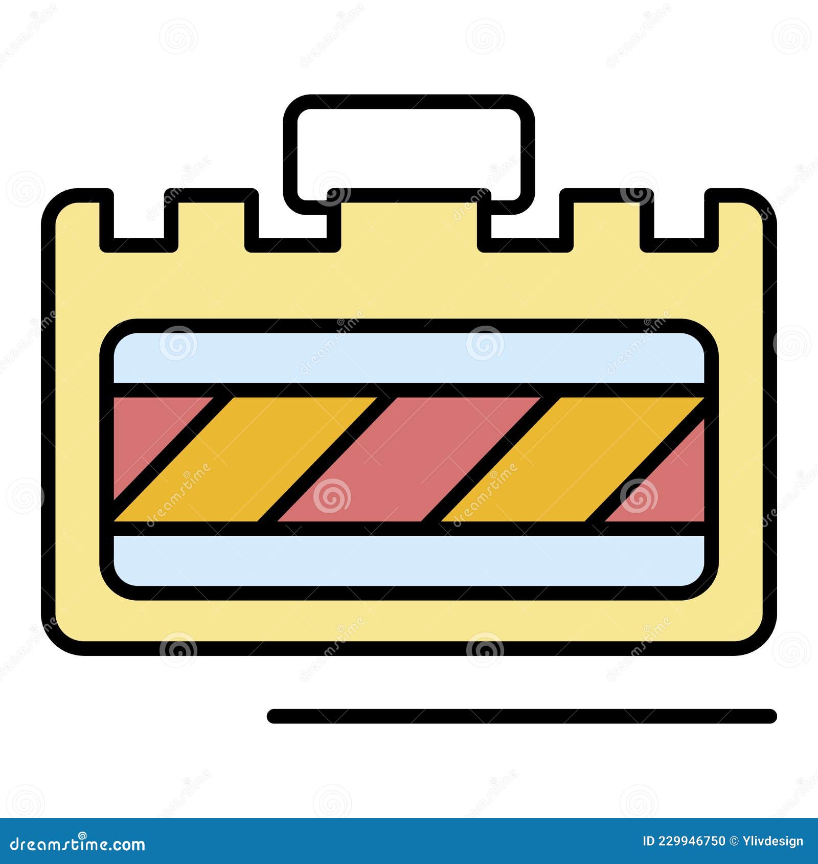 Welder Id Card Icon Color Outline Vector Stock Vector - Illustration of ...