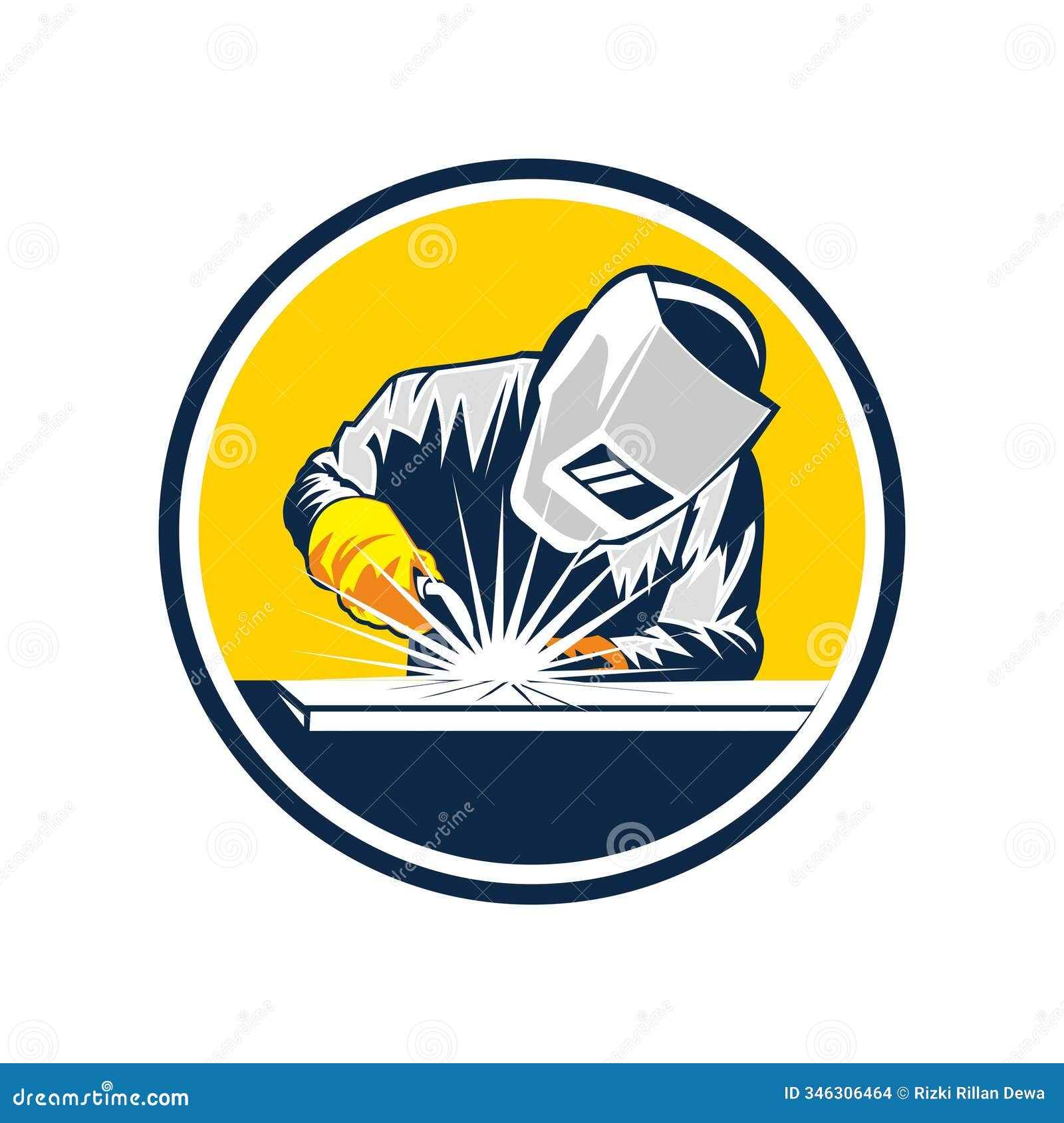 Welder logo , welding logo stock illustration. Illustration of symbol ...