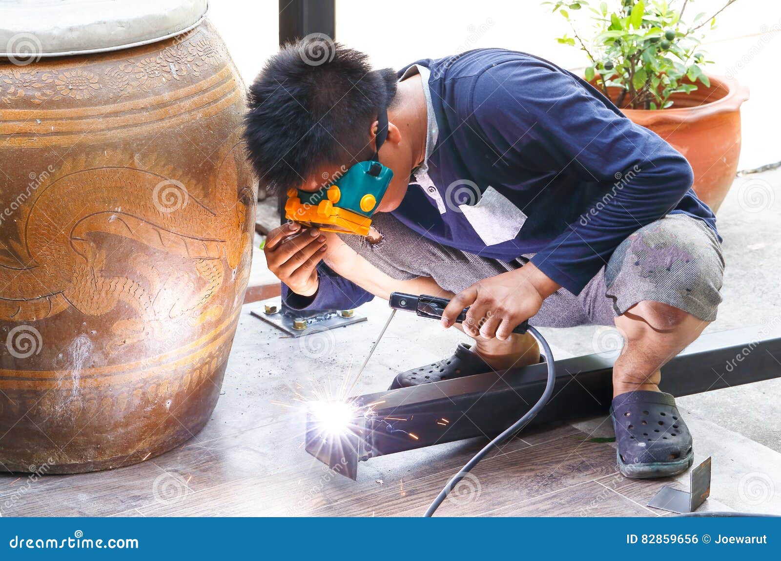 Welder man stock photo. Image of skilled, professional - 82859656