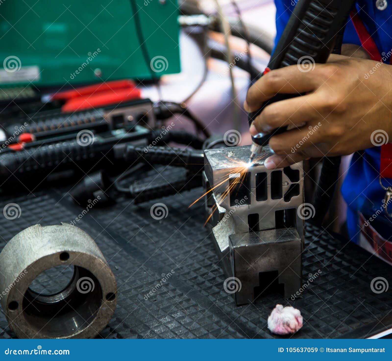 Handheld Laser Welding stock image. Image of machine - 105637059