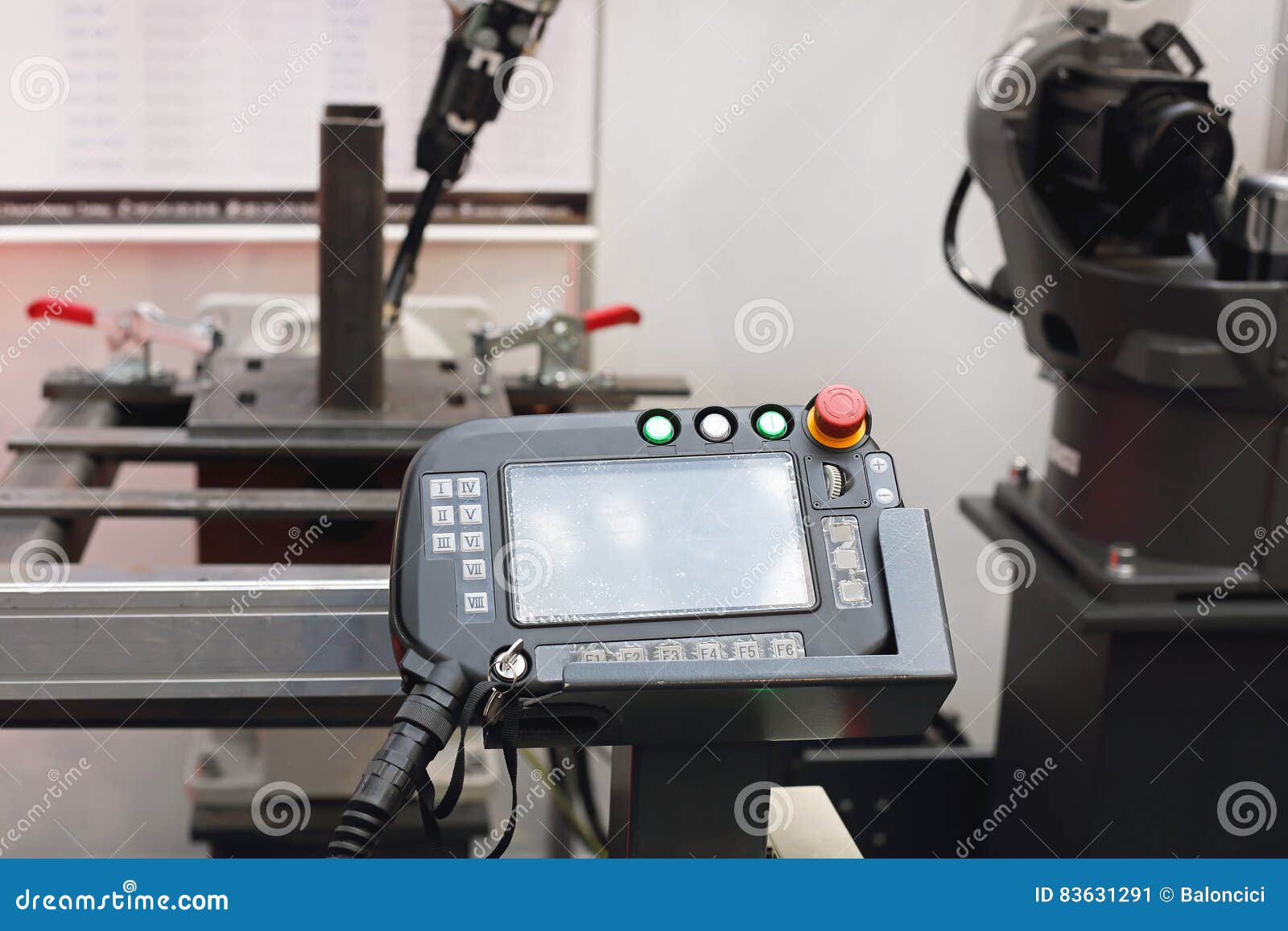 Welder Robot Controller stock image. Image of production - 83631291