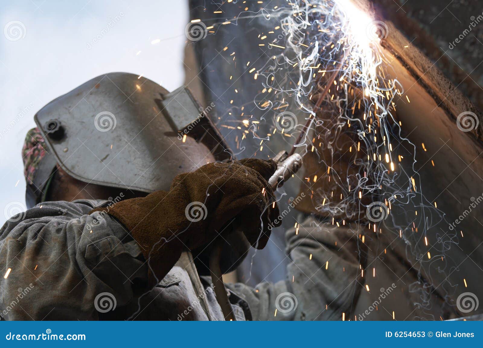 Welder smoke stock image. Image of skilled, occupation - 6254653
