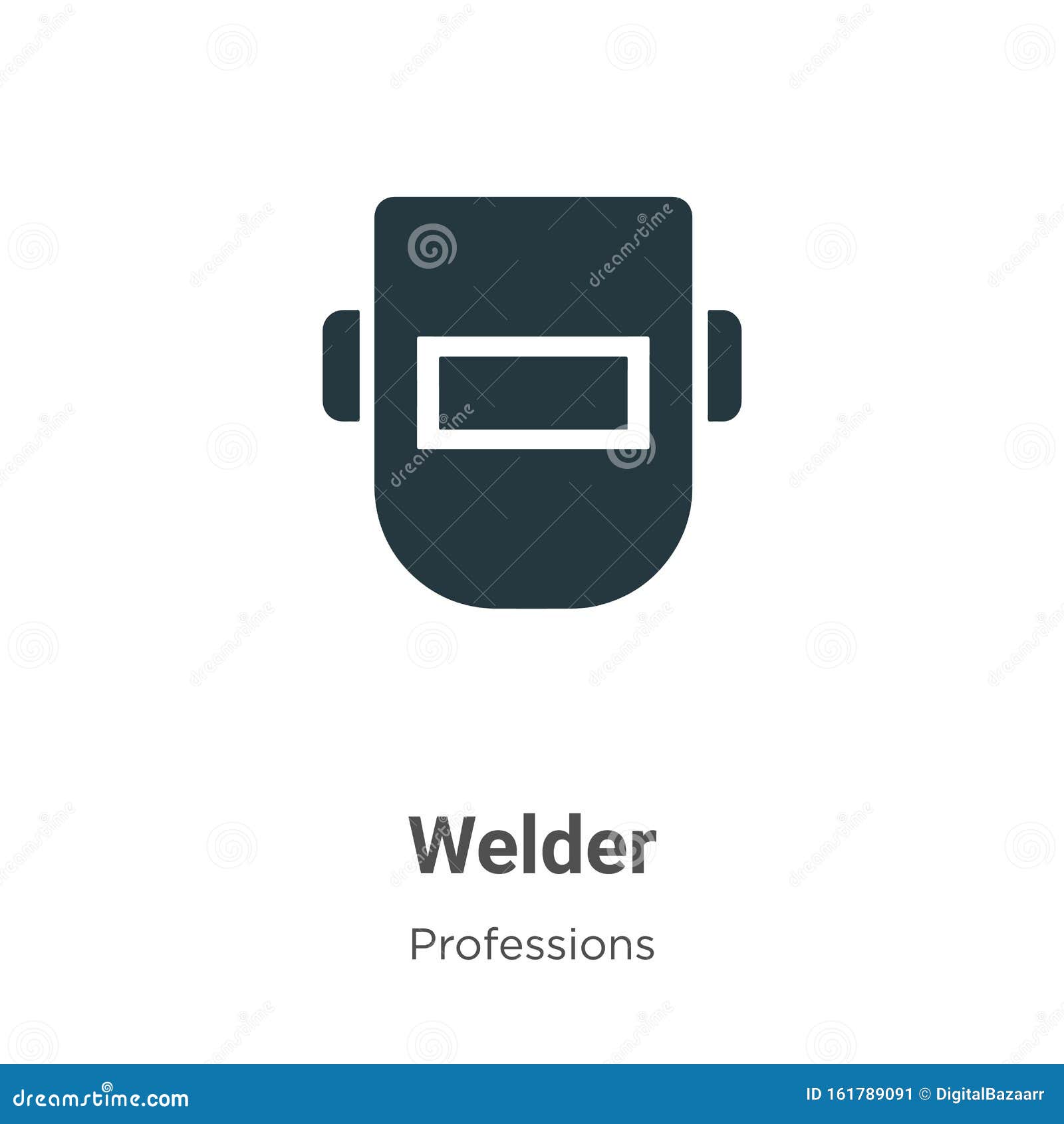 Welder Vector Icon on White Background. Flat Vector Welder Icon Symbol ...
