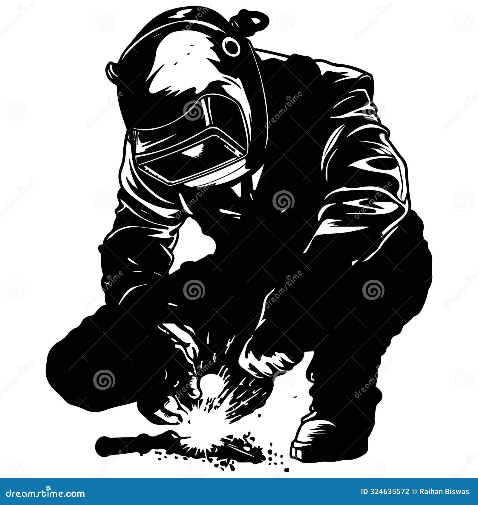 Welder Vector Transparent Background Stock Illustration - Illustration ...