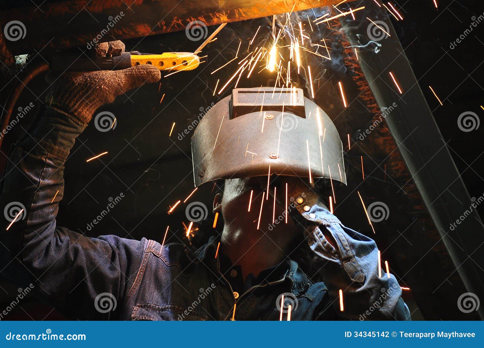 Welder stock photo. Image of globe, machine, metal, heavy - 34345142