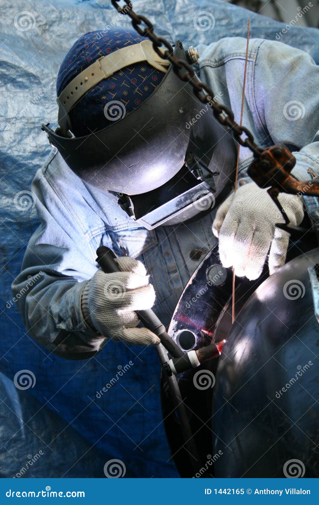 Welder at work 6 stock image. Image of risk, industrial - 1442165