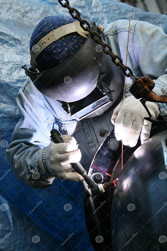 Welder at work 6 stock image. Image of risk, industrial - 1442165