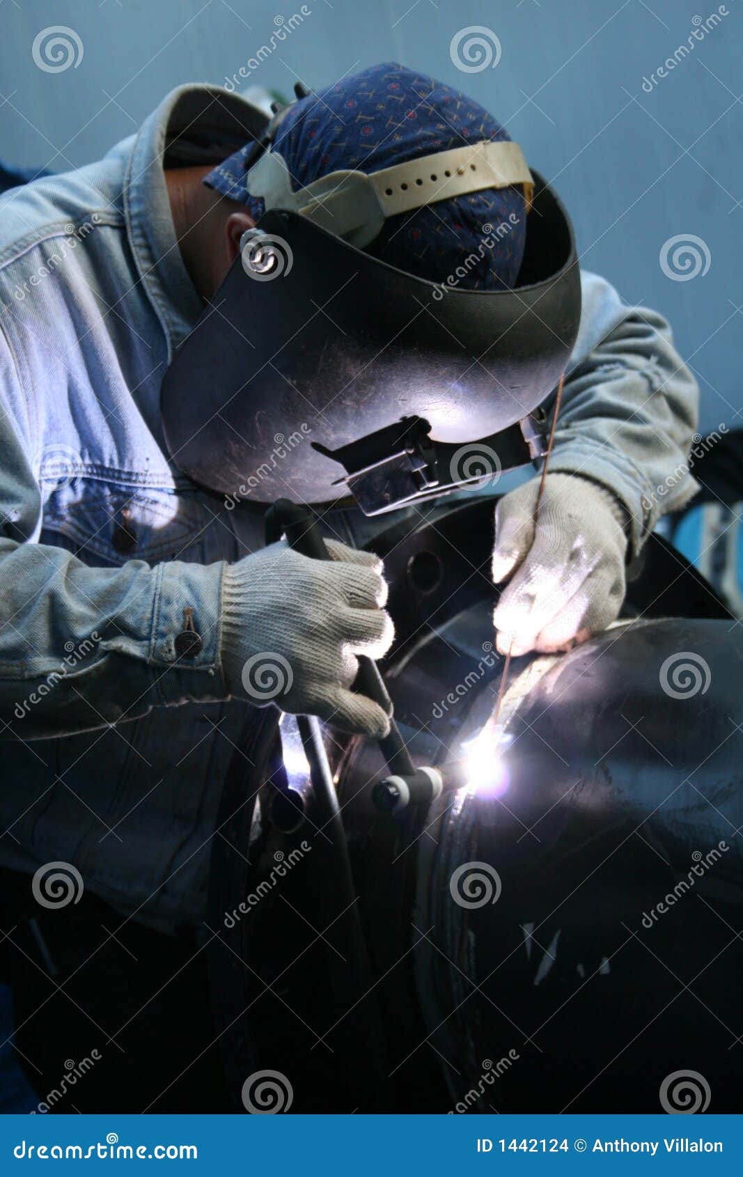 Welder at work 7 stock photo. Image of welder, pipeline - 1442124