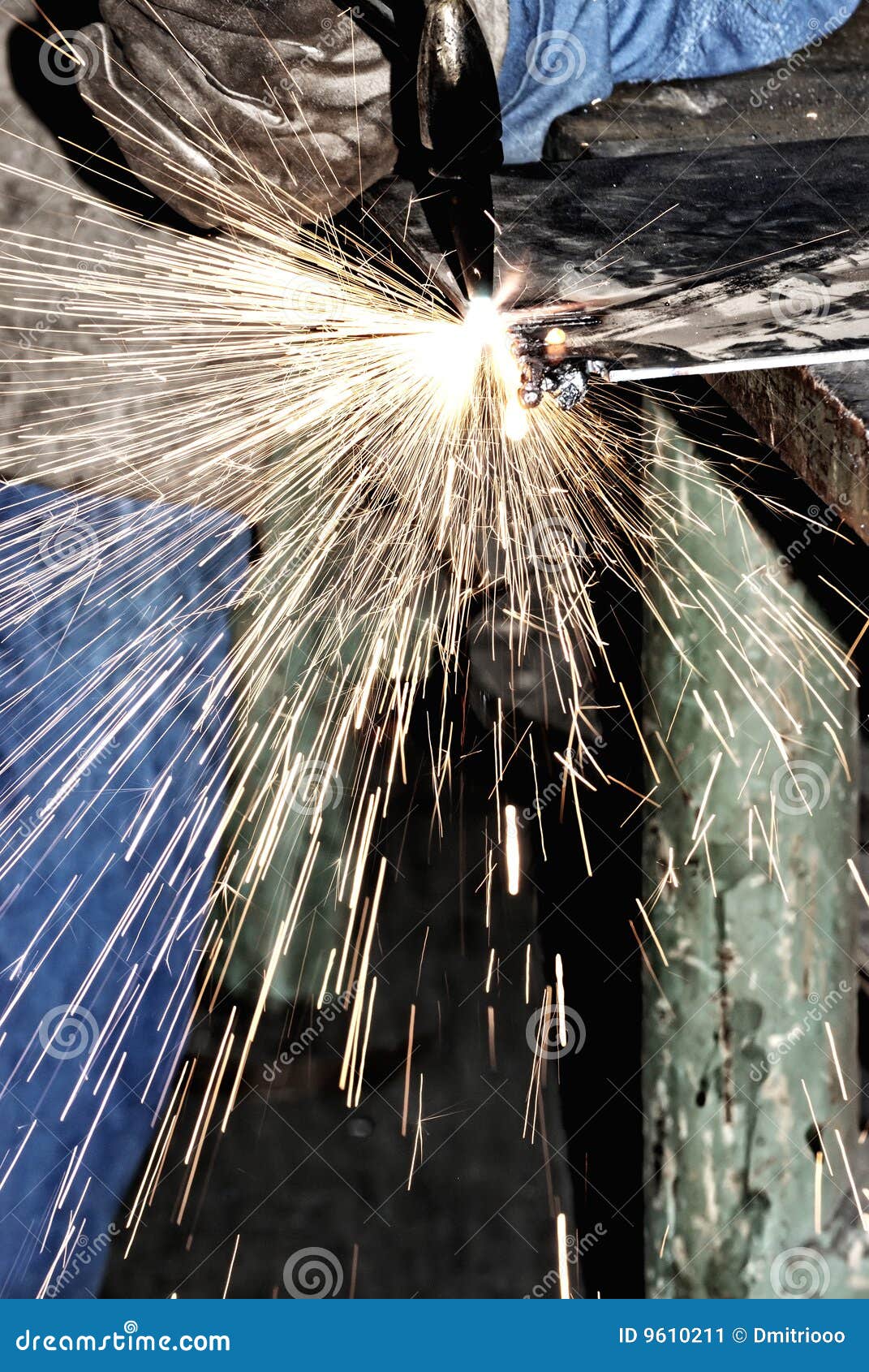 Welder at work stock image. Image of fabricator, manual - 9610211