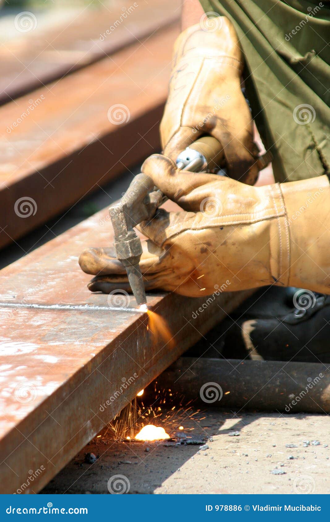 Welder at work stock photo. Image of adult, welder, worker - 978886