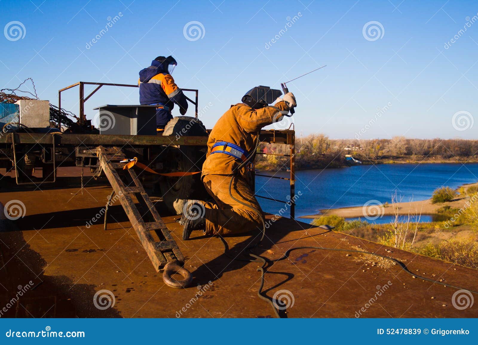 Welder stock image. Image of person, torch, working, manual - 52478839