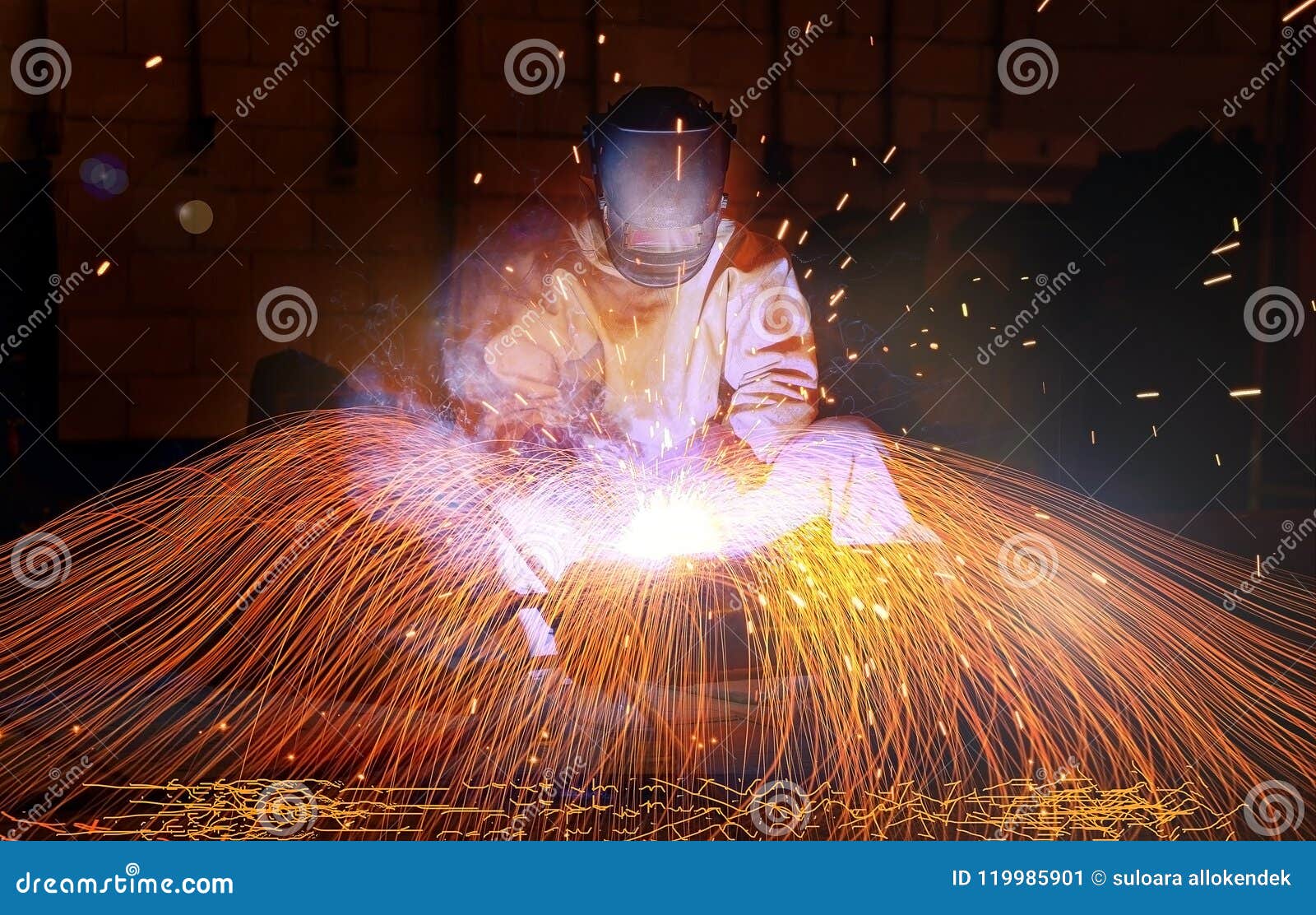 Welder work stock image. Image of work, labour, happy - 119985901