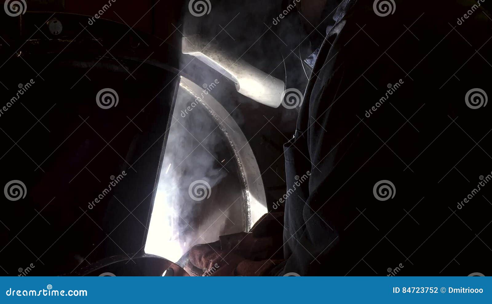 Welder working. stock footage. Video of industrial, improvisation ...