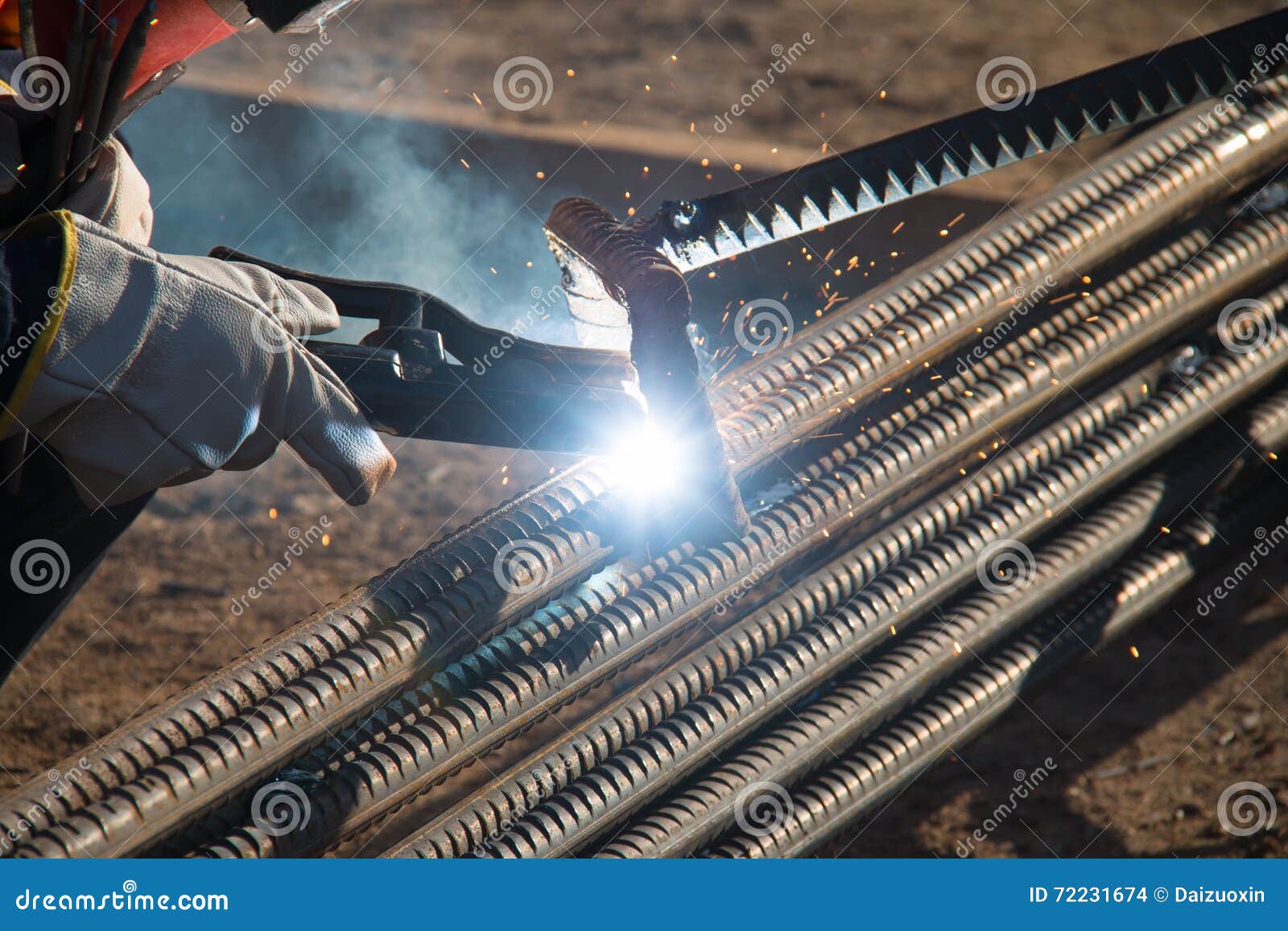 Welders Are Welding The Various Parts. Royalty-Free Stock Photo ...