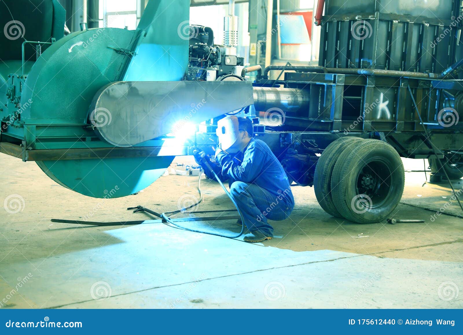 Welders Work in the Workshop Stock Photo - Image of labor ...