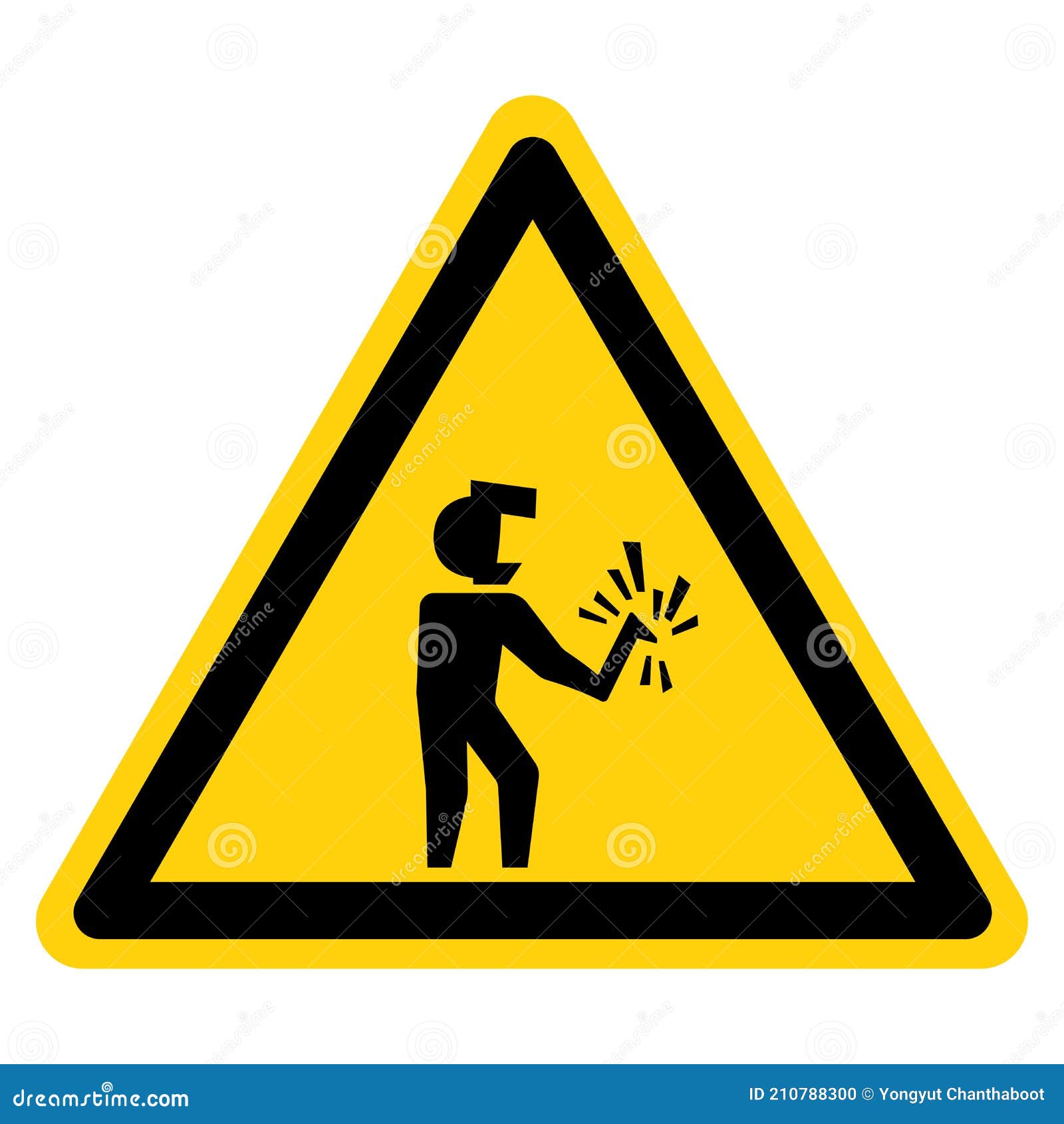 Welding Area Symbol Sign, Vector Illustration, Isolate on White ...