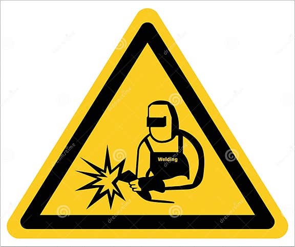 Welding Area, Warning Sign, Welding Protection Device Stock Vector ...