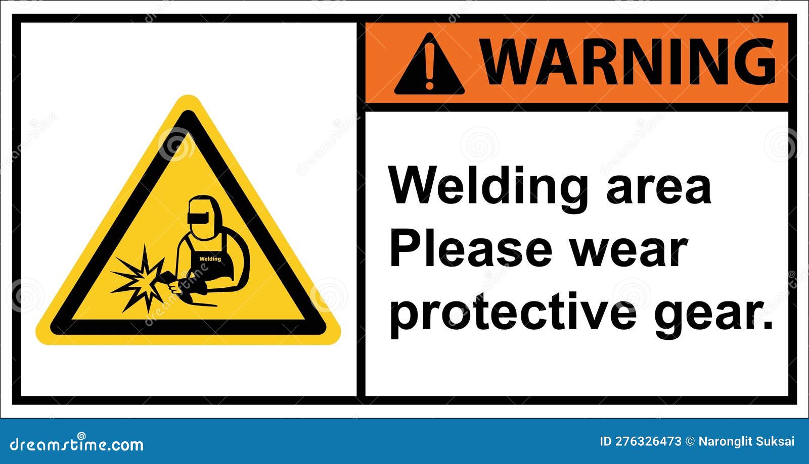 Welding Area, Warning Sign, Welding Protection Device.label Warning ...