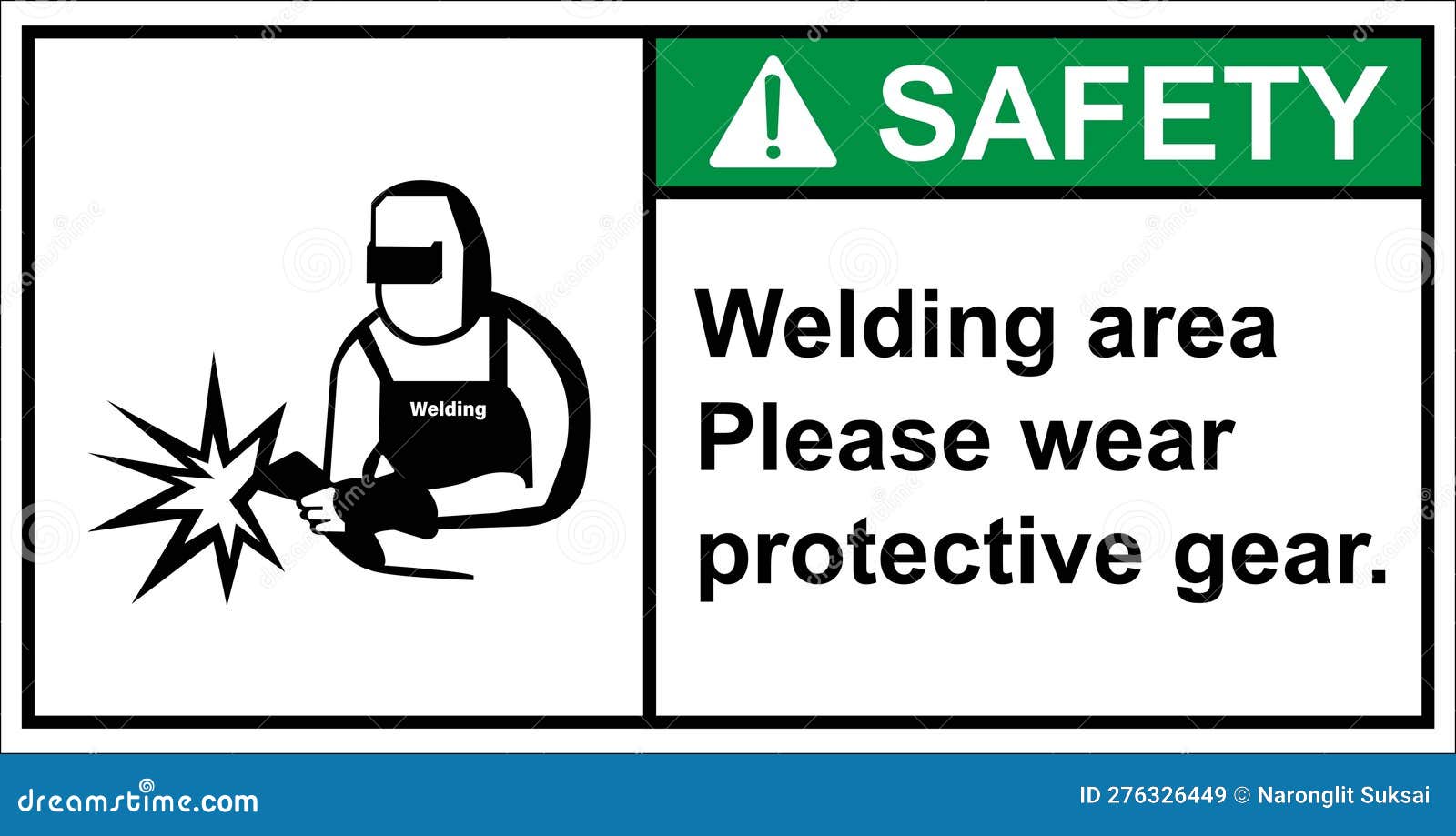 Welding Area, Warning Sign, Welding Protection Device.label Safety ...
