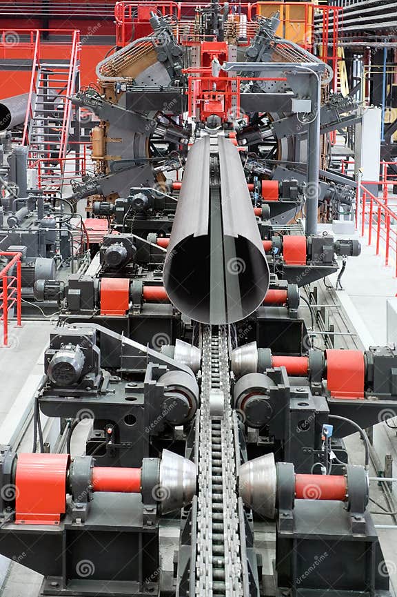 Welding of Big-diameter Pipes Stock Image - Image of metalwork, iron ...