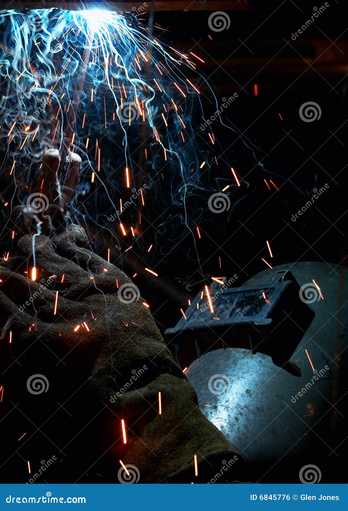 Welding color stock photo. Image of smoke, safety, mask - 6845776